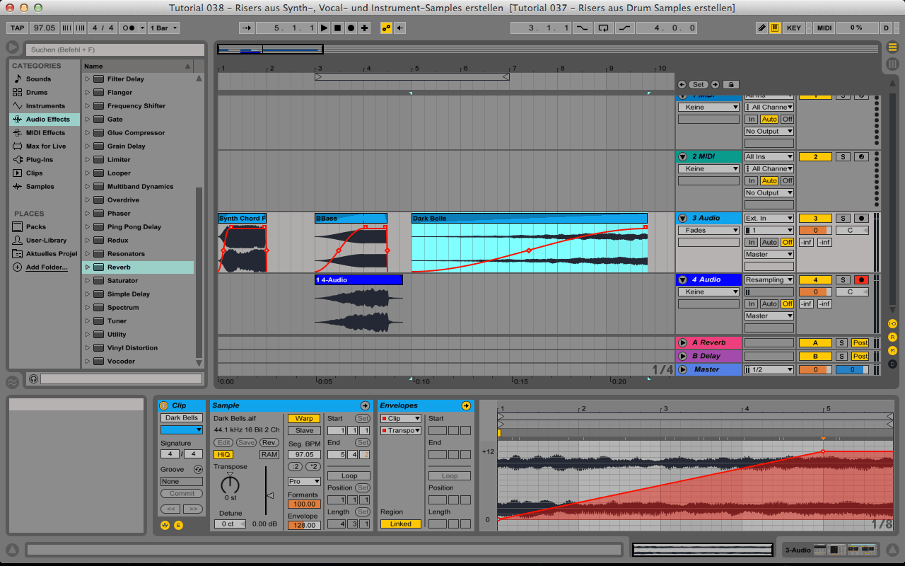 SOS Tutorial 038 Ableton Live Racks - Risers aus Synth-, Vocal- und Instrument-Samples erstellen ...