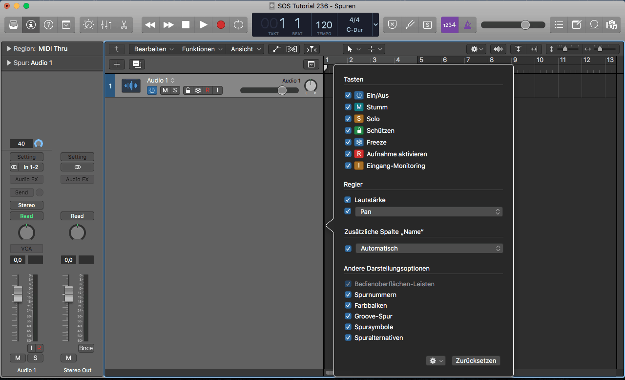 SOS Tutorial 236 Logic Pro X - Arbeiten mit Spuren - School Of Sound