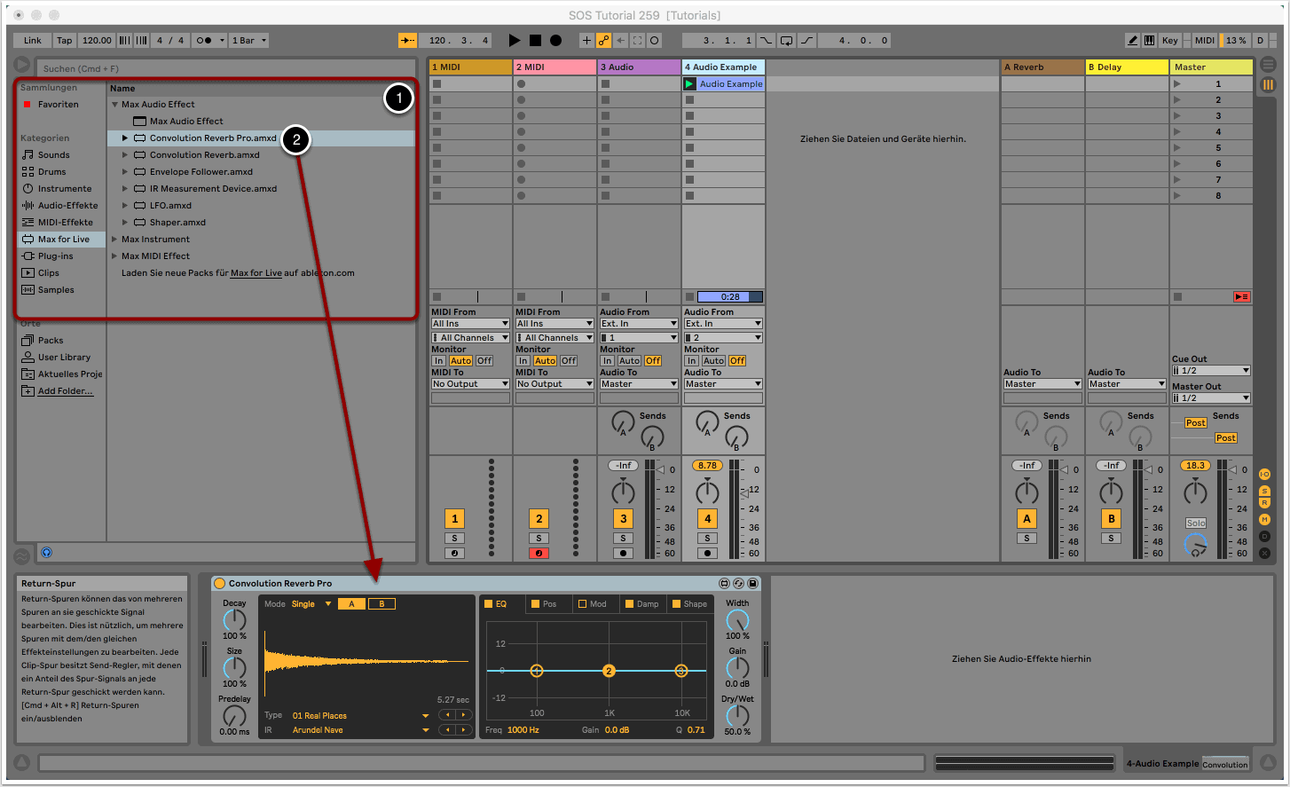 SOS Tutorial 259 Ableton Live - Convolution Reverb Basics - School Of Sound